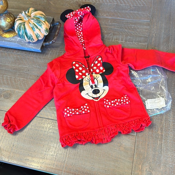 Disney | Jackets & Coats | Nwt Minnie Mouse Hoodie | Poshmark
